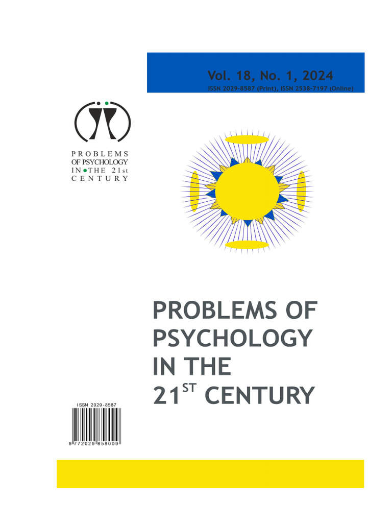 Problems of Psychology in the 21st Century, Vol. 18-1, 2024 | PDF ...