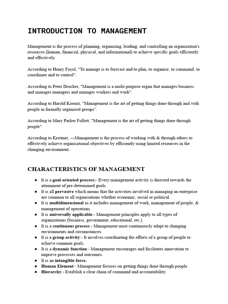 Management | PDF | System | Systems Theory Management | PDF | System | Systems Theory