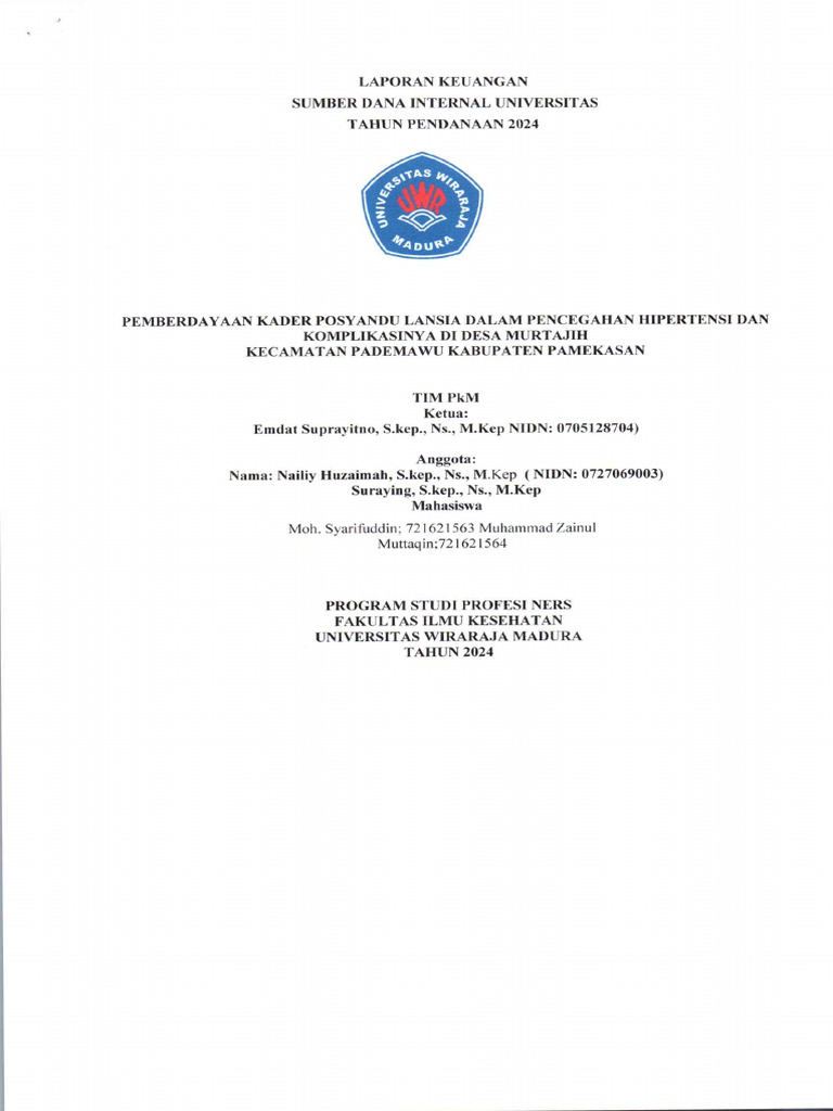 Laporan 100%Pkm Emdat | PDF