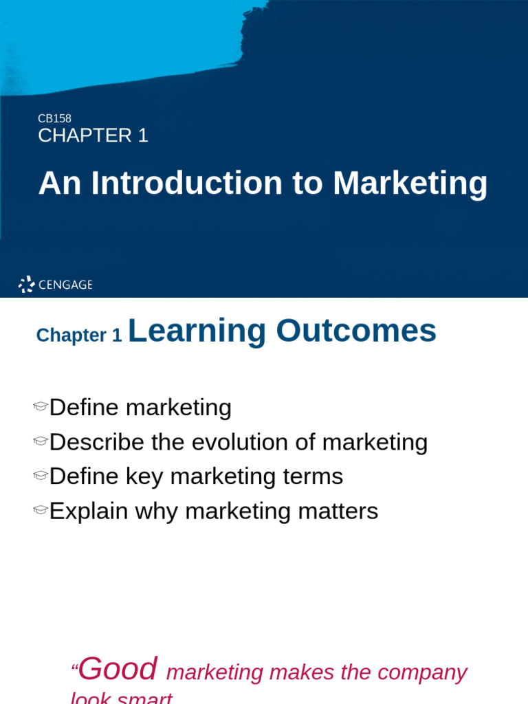 CB158 Chapter 1 PPT 2022 | PDF | Marketing | Customer
