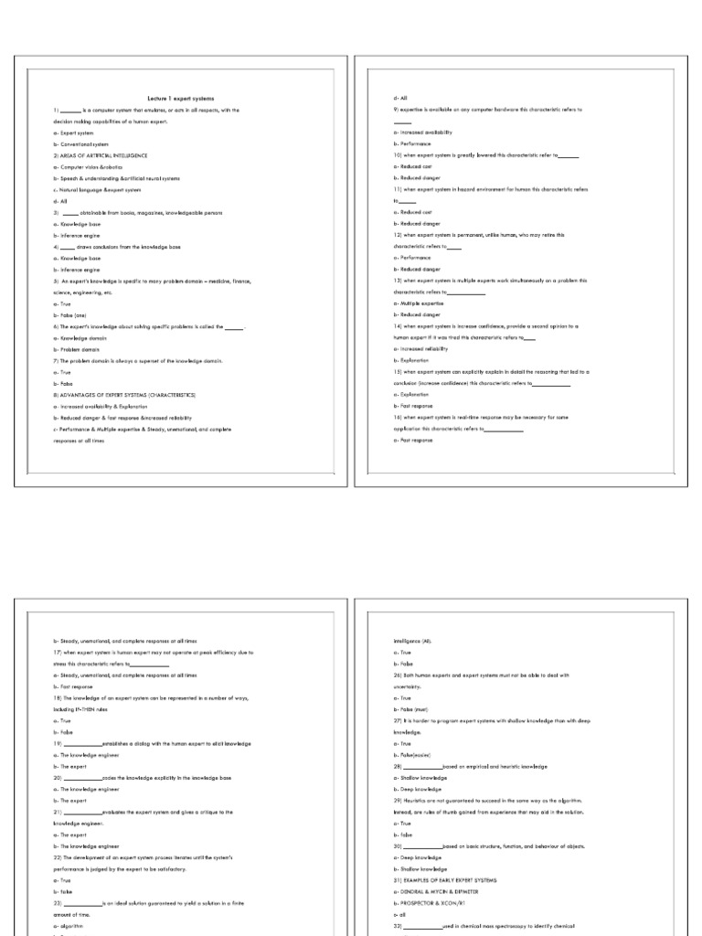 Expert System | PDF