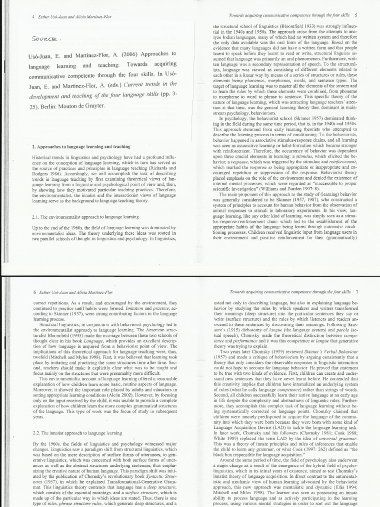 Approaches To Language Learning | PDF