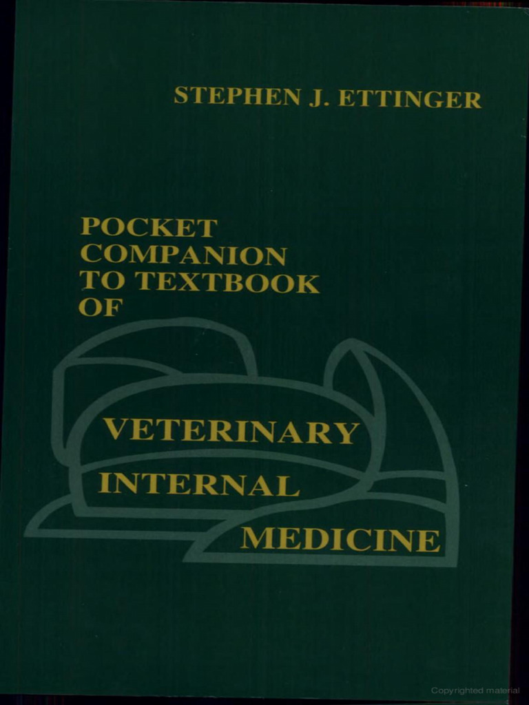 Textbook of Veterinary Internal Medicine (Pocket Companion) - Sthephen ...