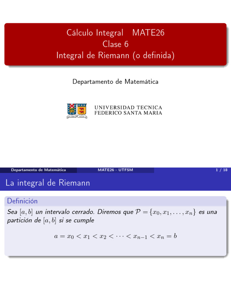 Clase 6 CP Integral de Definida | PDF | Integral | Física Matemática