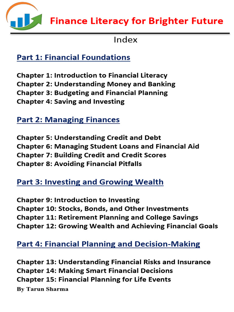 Financial Literacy Guide for Success | PDF | Exchange Traded Fund ...