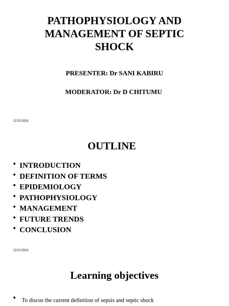 SEPTIC SHOCK final | PDF | Sepsis | Shock (Circulatory)
