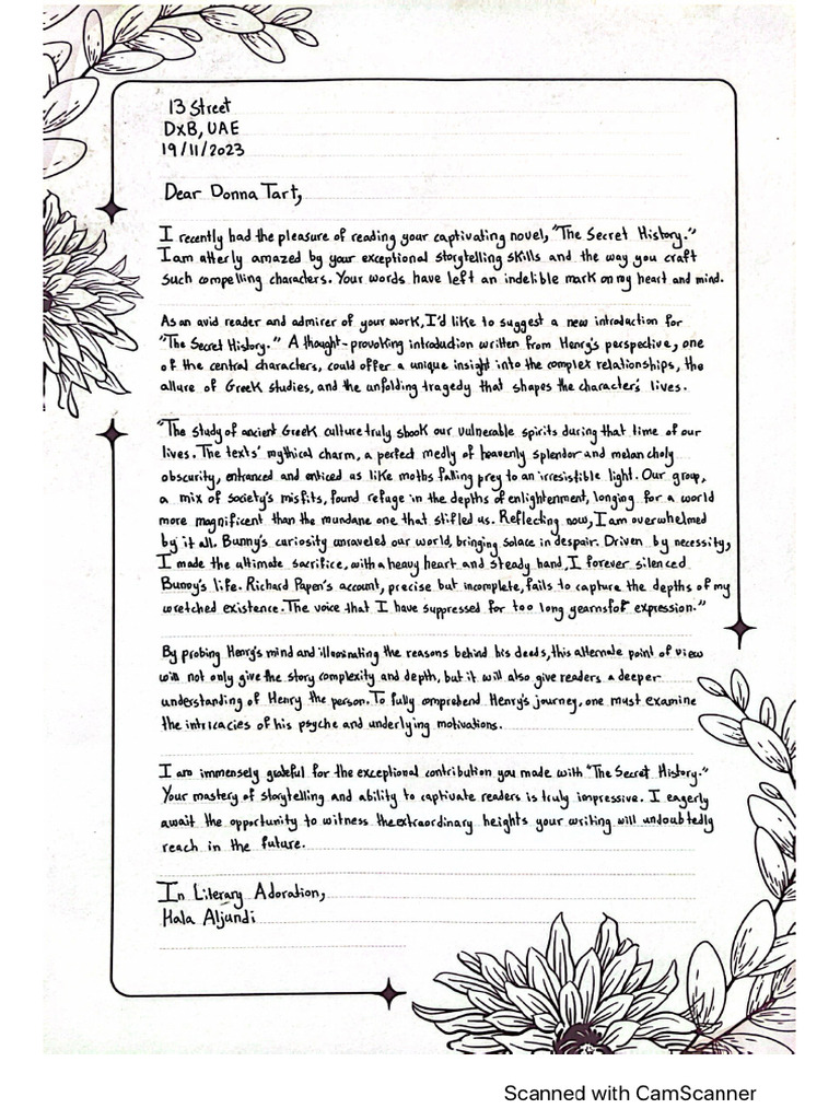 Hala Faisal Al Futuhi Al Jundi - To Donna Tart | PDF