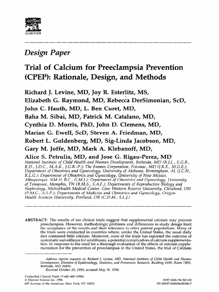 Cpep Trial | PDF | Hypertension | Blood Pressure