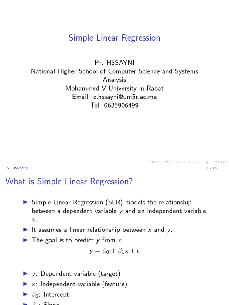 Linear - Regression Lab2Course | PDF | Errors And Residuals | Regression Analysis