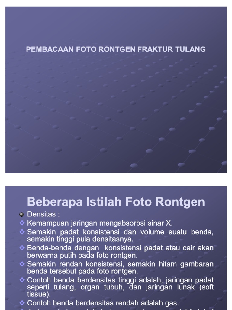 Foto Rontgen Fraktur | PDF