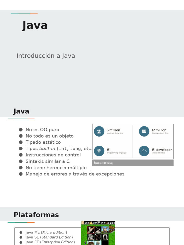 2.introducción A Java | PDF | Java (lenguaje de programación ...