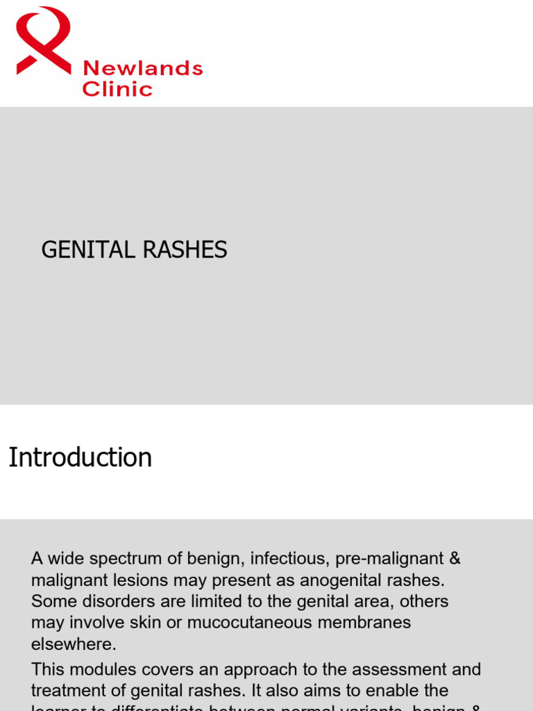 Genital Rashes | PDF | Candidiasis | Psoriasis