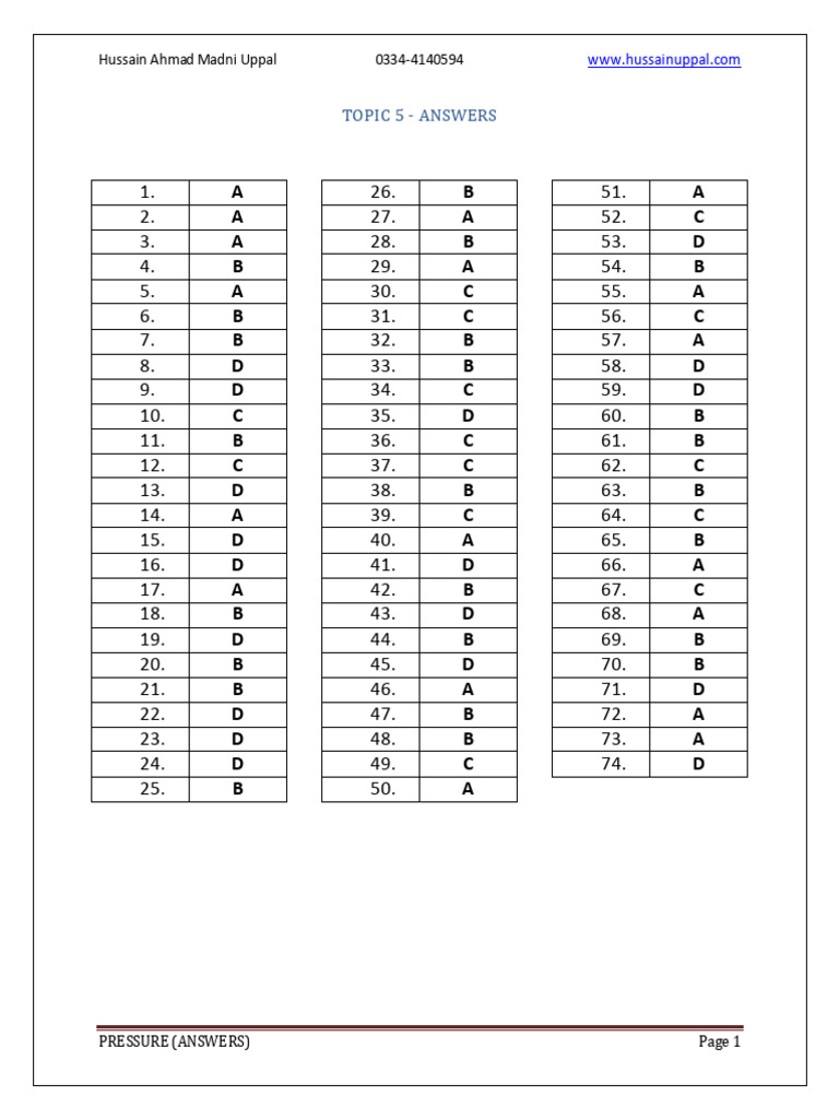 Answers | PDF