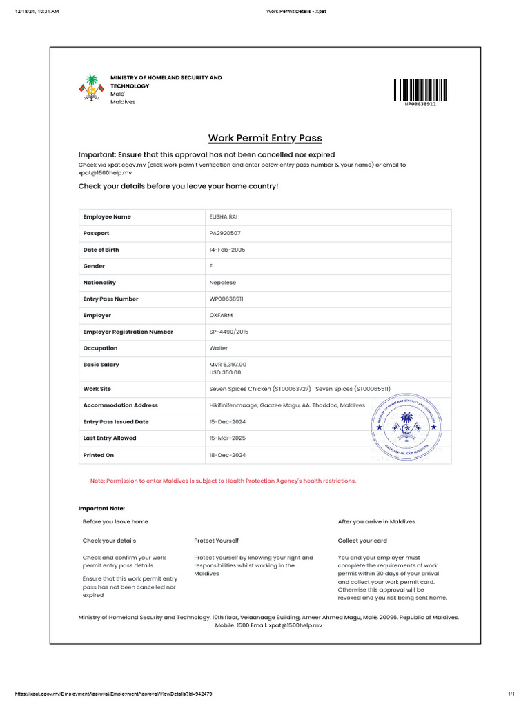 Work Permit Guide for Nepali Workers | PDF | International Law ...