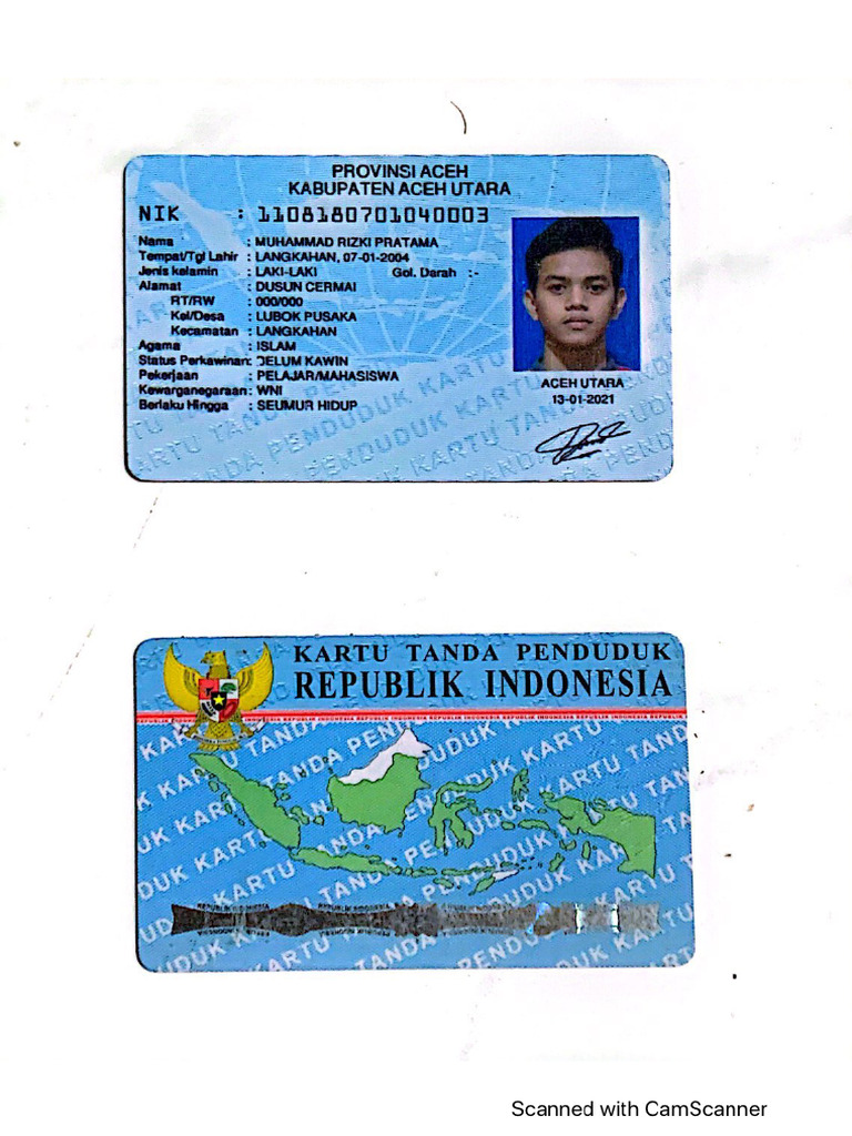 KTP Muhammad Rizki Pratama | PDF