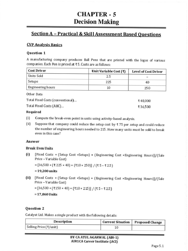 Decision Making 1 | PDF