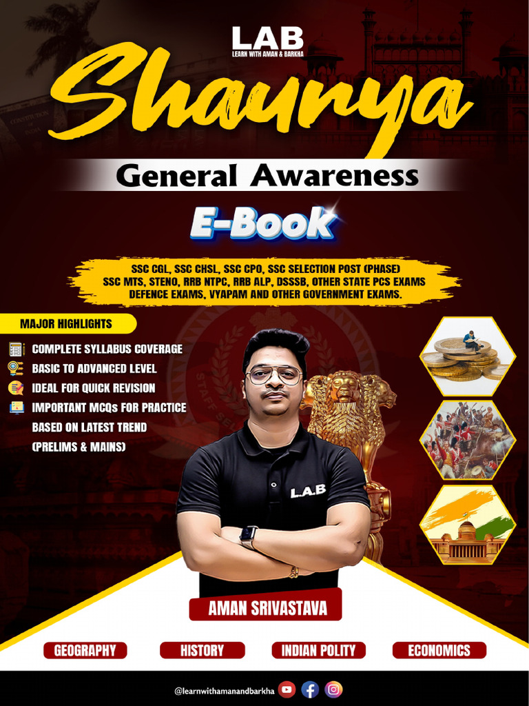 Shaurya General Awareness Index (English Medium) | PDF