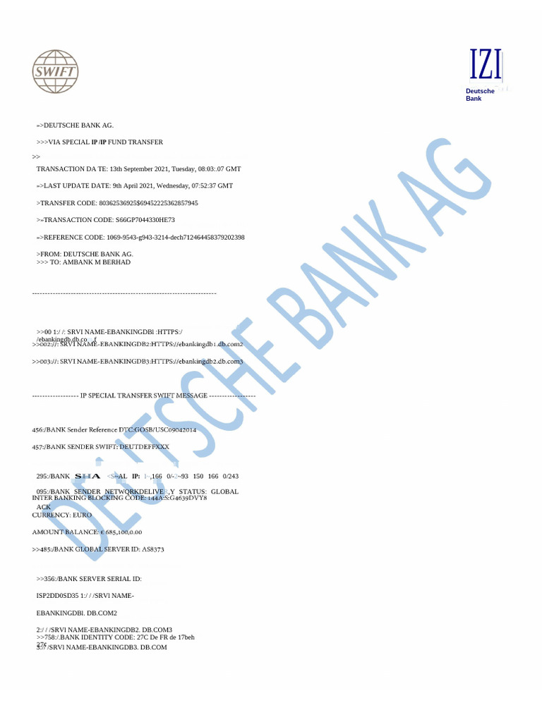 Special Ip Ip Fund Transfer | PDF | Service Industries | Communications ...