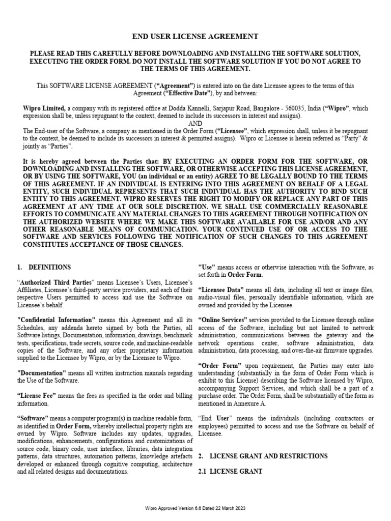 Software License Agreement | PDF | License | Java (Programming Language)