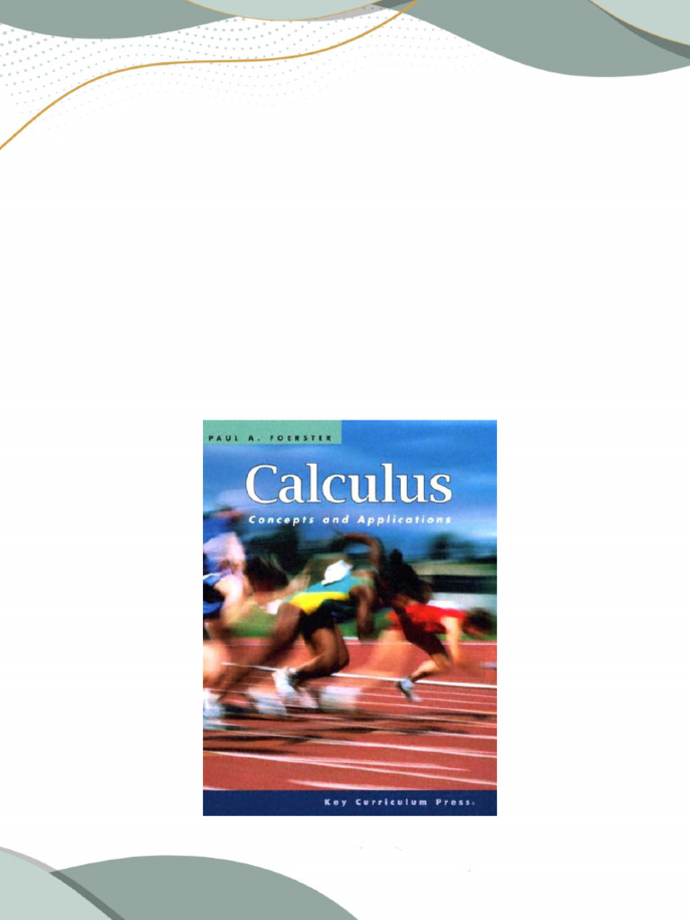 (FREE PDF Sample) Calculus Concepts and Applications 2nd Edition Paul A ...