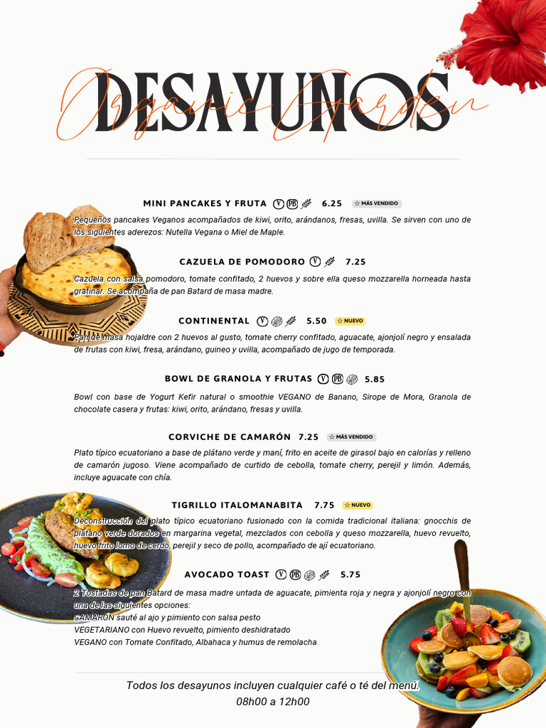 Menú Desayunos Jumandy (17 X 25 CM) - 20240824 - 064704 - 0000 | PDF ...