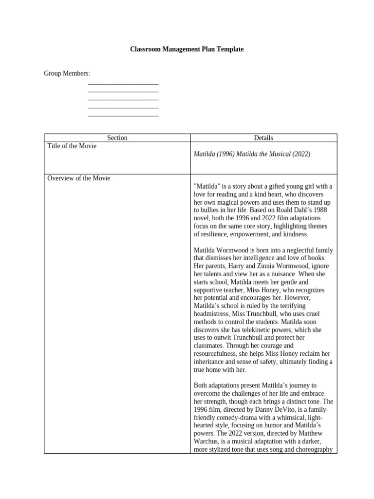 Matilda Principles | PDF | Philosophy Of Education | Learning