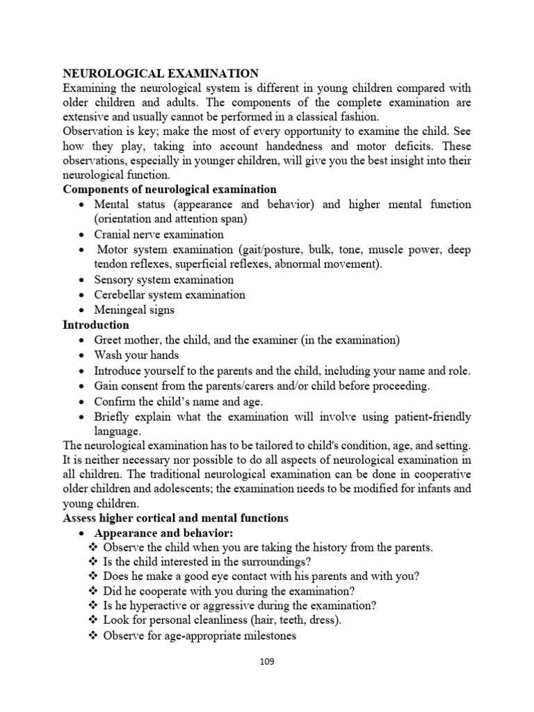 CNS Examination | PDF | Human Head And Neck | Nervous System