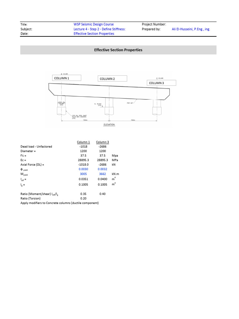 WSP Seismic Design Course: Stiffness Analysis | PDF | Earthquake ...