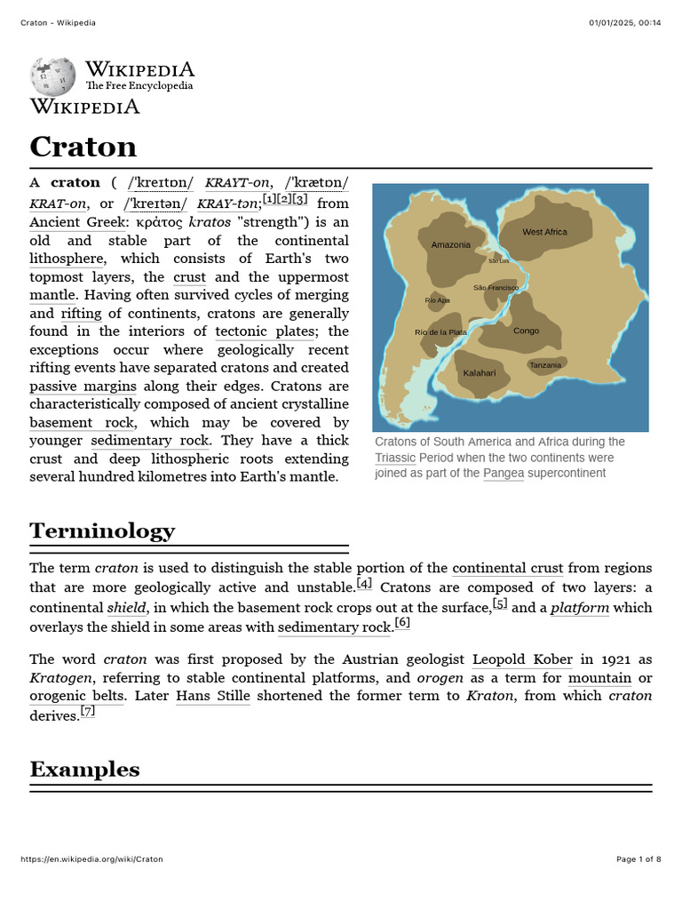 Craton | PDF | Magma | Geophysics