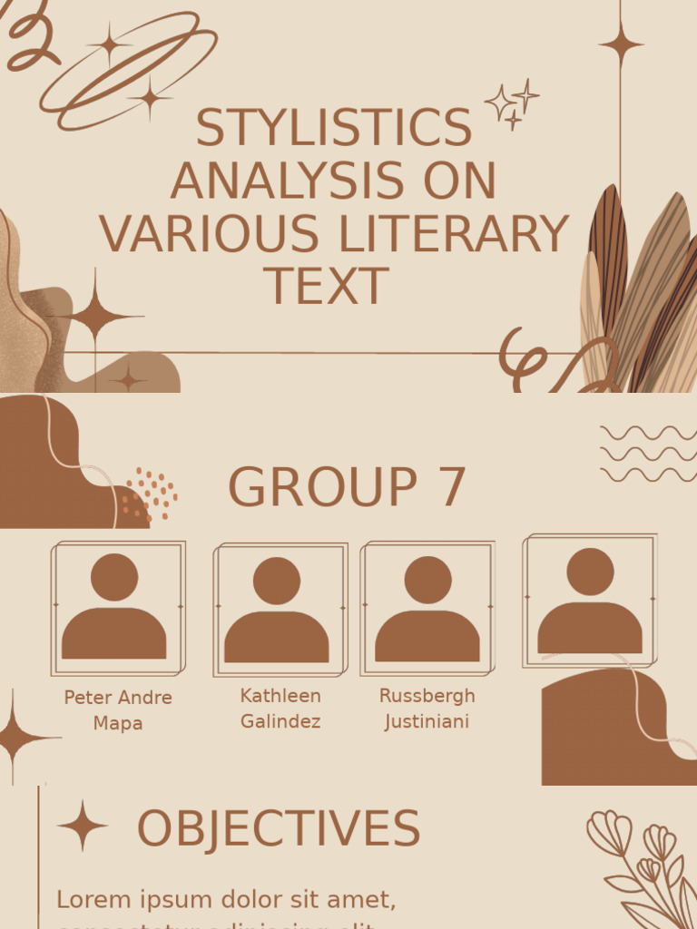 Stylistic Analysis of Literary Texts | PDF