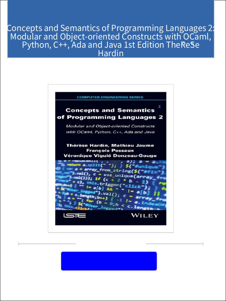 Download Complete Concepts and Semantics of Programming Languages 2 ... Download Complete Concepts and Semantics of Programming Languages 2 ...