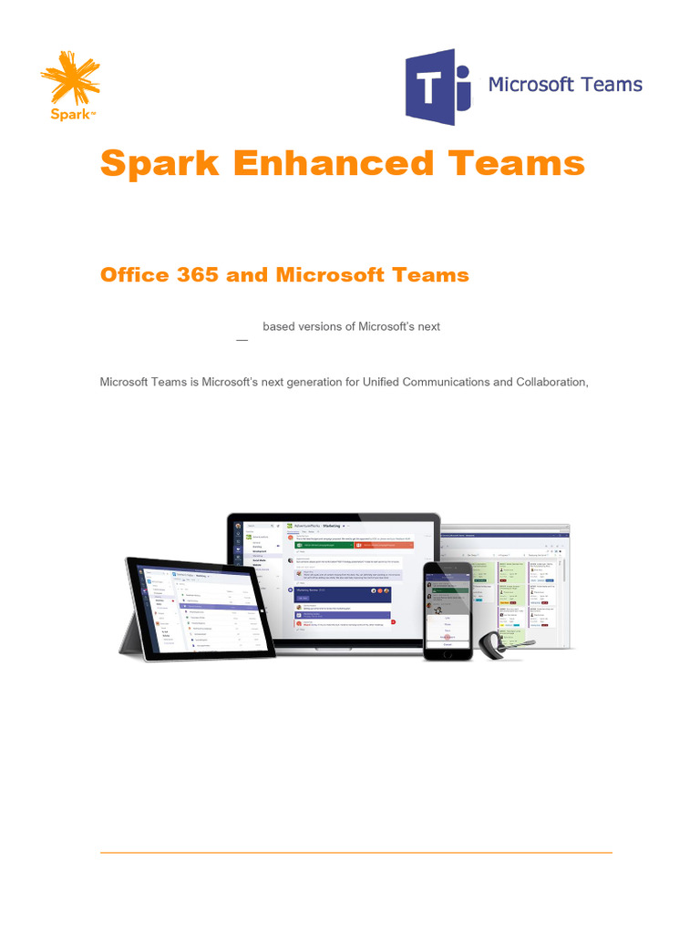 TEAMS - Spark Enhanced Teams - Product Overview V0.2 | PDF | Voicemail ...