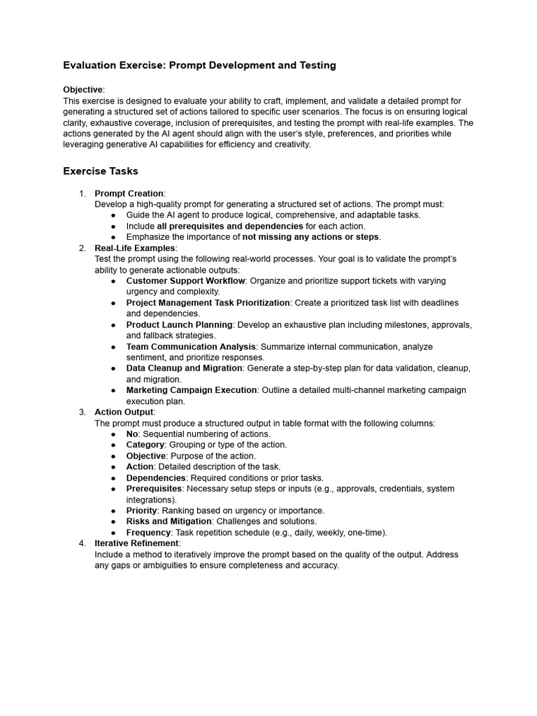 Prompt Evaluation and Testing Guide | PDF | Artificial Intelligence ...