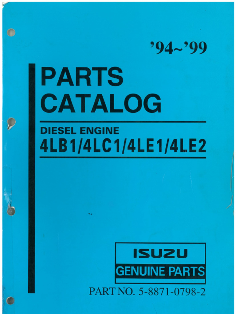 Pt310 Engine Parts Catalog 4le1 | PDF