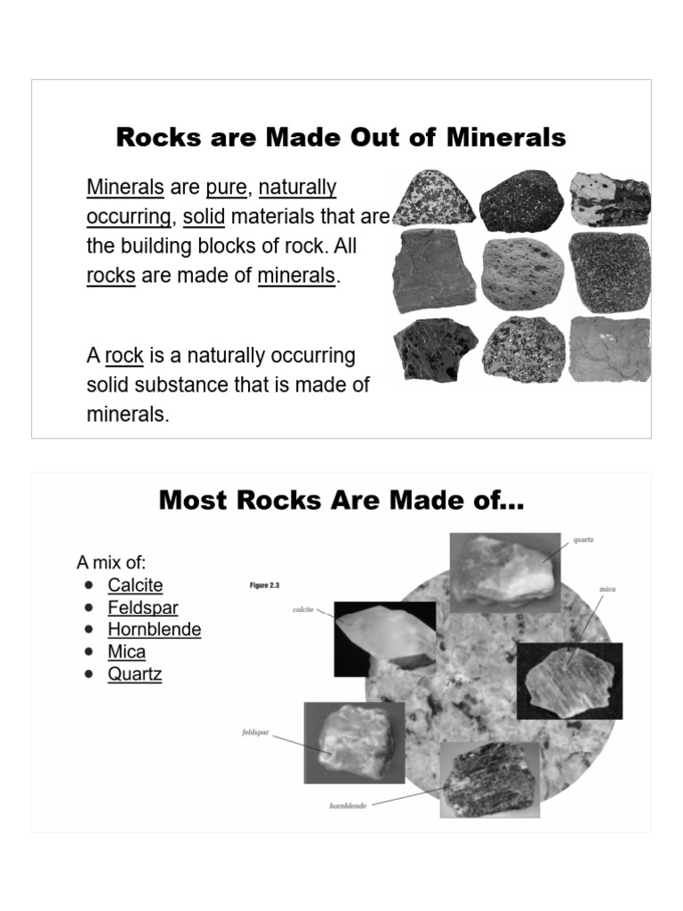 Planet Earth - 2 - Handout - Filled in | PDF | Minerals | Rock (Geology)