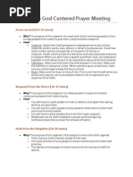 Prayer Meeting Format Template | PDF | Prayer | Worship