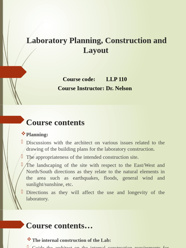 Lecture 1-2 | PDF | Laboratories