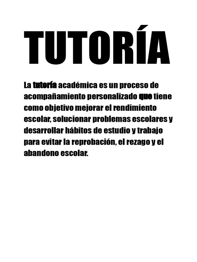Luca Rodríguez Medina - Tarea 1 Define Tutoría | PDF