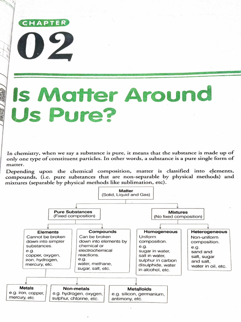 Is Matter Around Us Pure | PDF | Mixture | Chemical Substances
