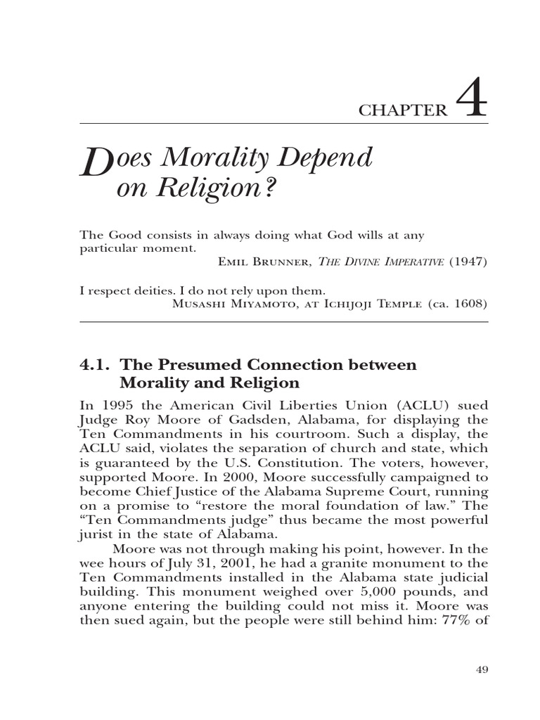 Module 9 - Morality And Religion | PDF | Divine Command Theory | Natural Law