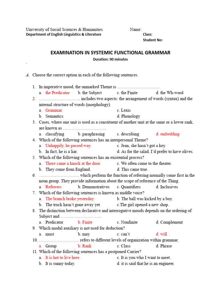 FILE - 20191130 - 124046 - ĐÁP ÁN ĐỀ THI CUỐI KHÓA FUNCTIONAL GRAMMAR ...