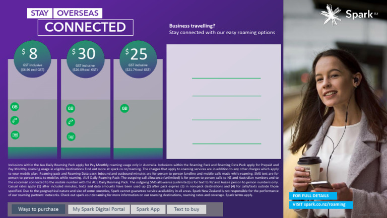 Brochure Spark Roaming 20230329 | PDF | Roaming | Telecommunications