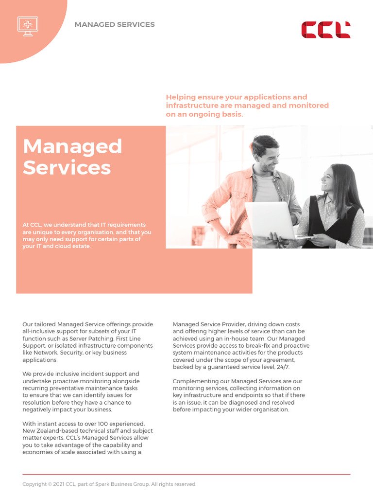 CCL - Managed Services Overview | PDF