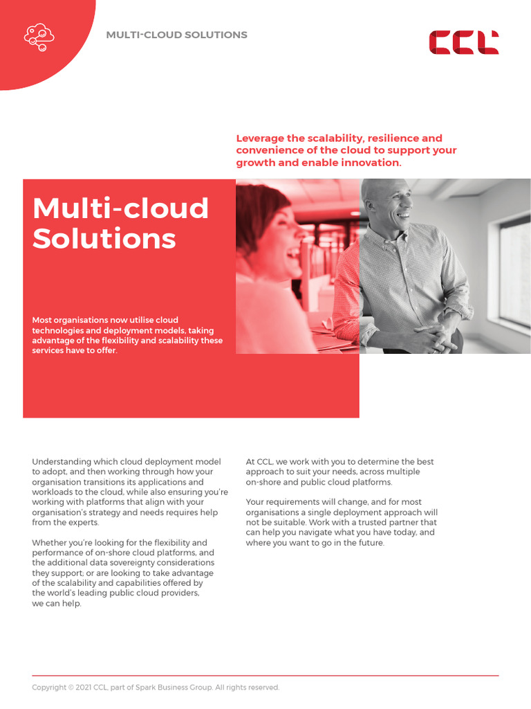 CCL - Multi-Cloud Solutions Overview | PDF | Cloud Computing | Computer ...