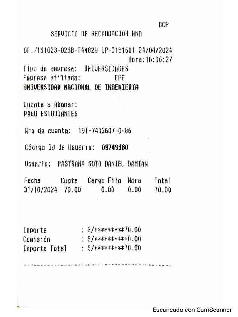 pago bcp carpeta titulo | PDF