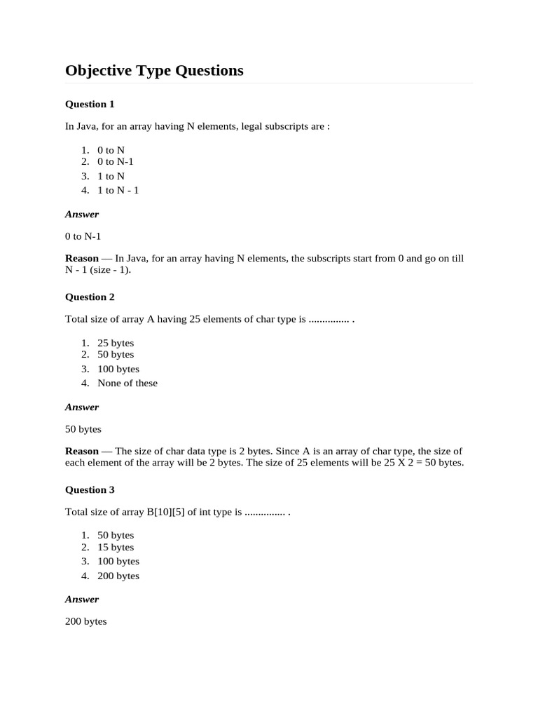 Arrays | PDF | Integer (Computer Science) | Computer Data Storage Arrays | PDF | Integer (Computer Science) | Computer Data Storage