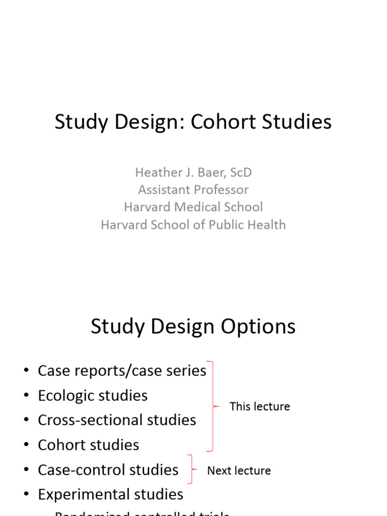 Understanding Cohort Study Design | PDF | Cohort Study | Epidemiology