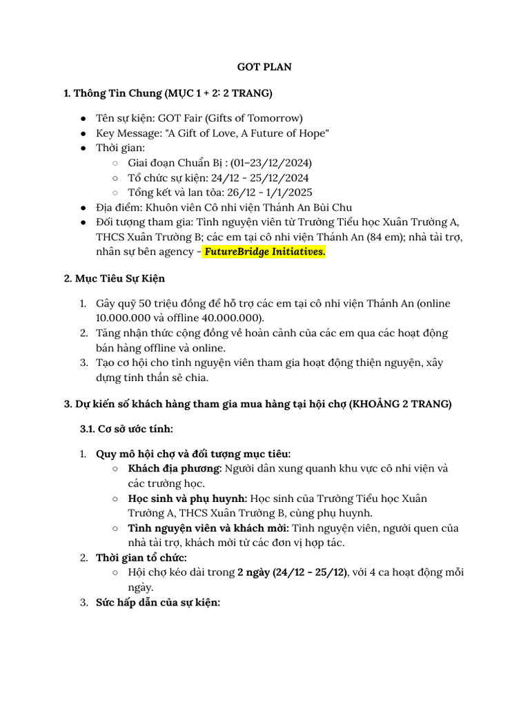 Got Plan | PDF