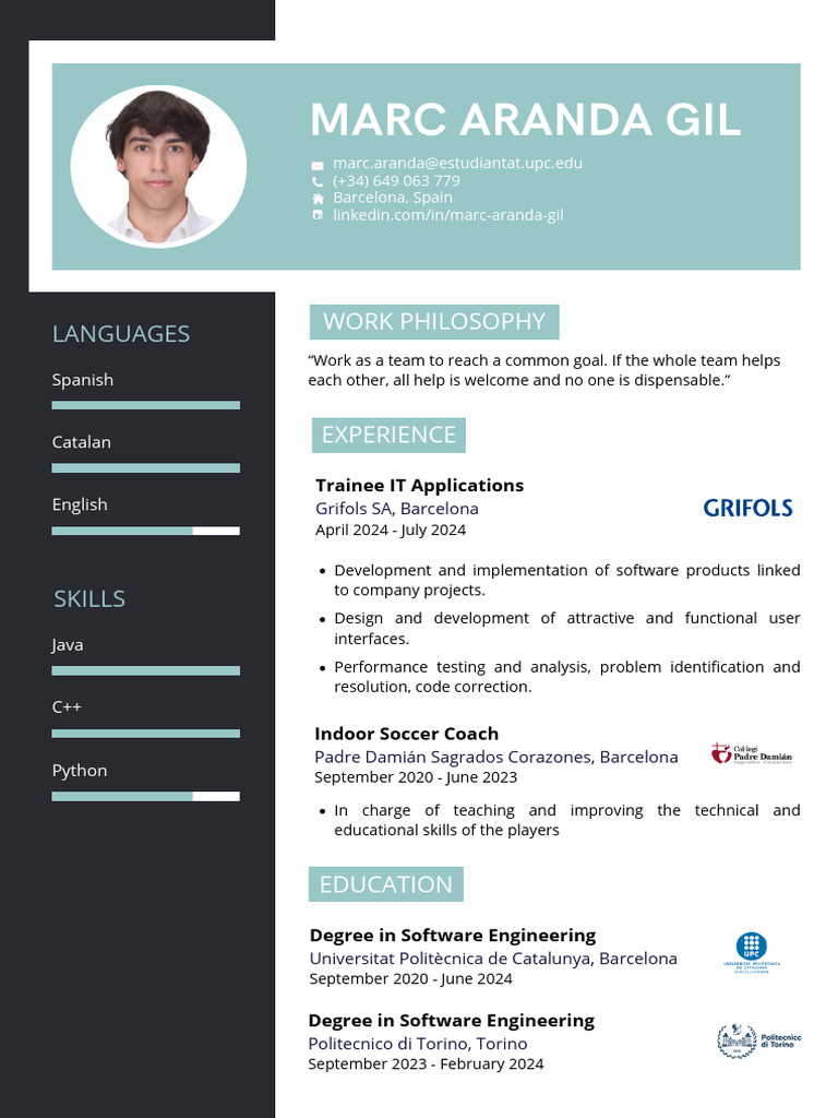 CV Marc Aranda Gil | PDF