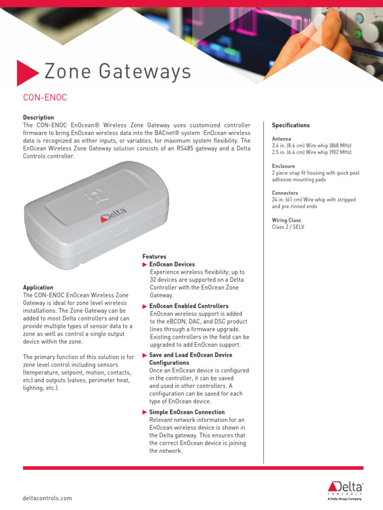 CON-EnOC Catalog Sheet | PDF | Wireless | Telecommunications